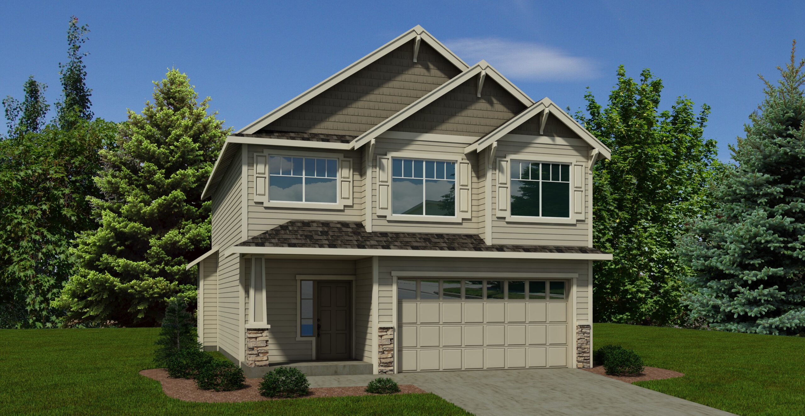 House Plan 2-1866-4 - Two-Story House Plan, 1,866 sq. ft. - Custom Your Way